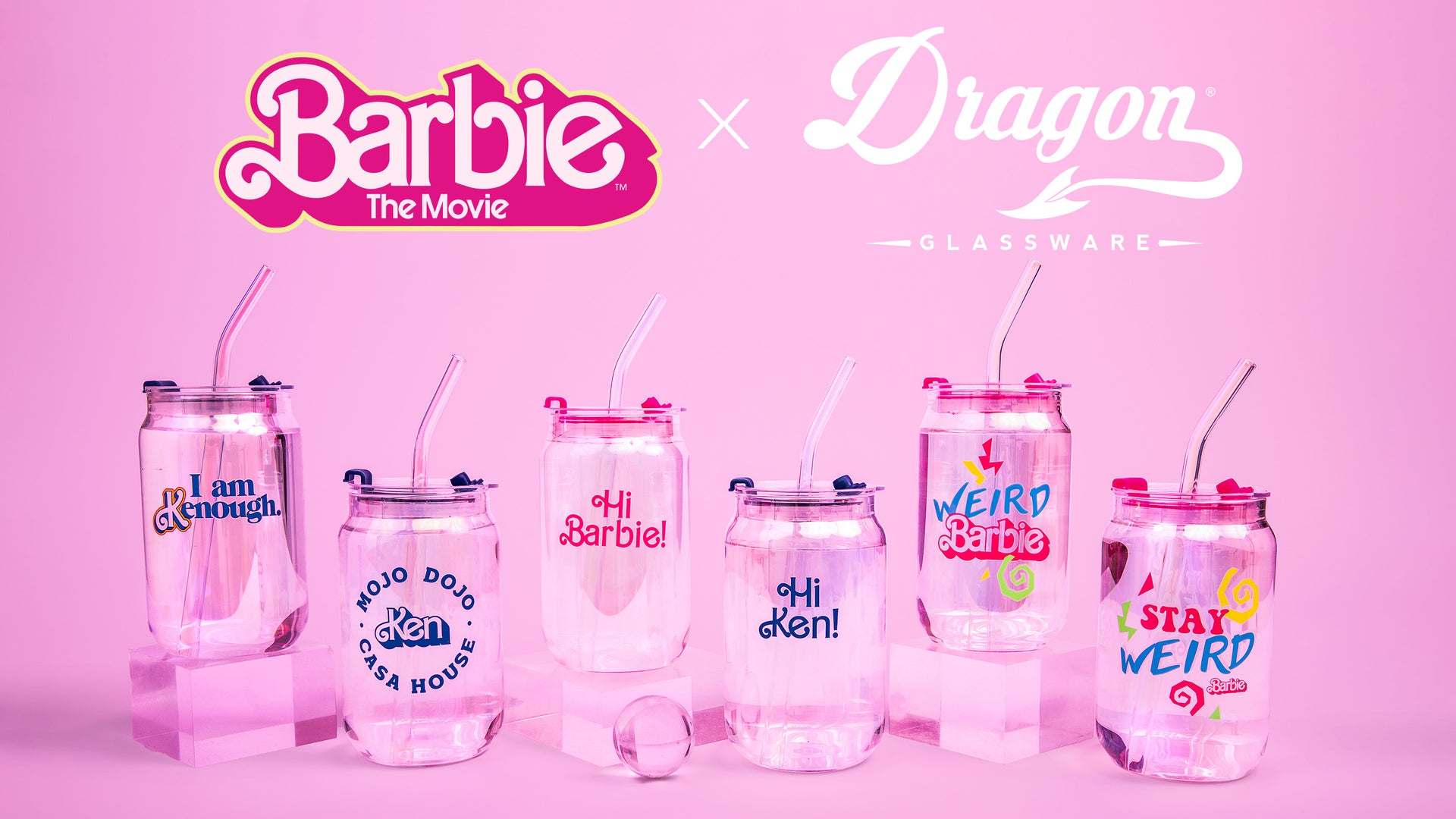 Barbie™ x Dragon Glassware® Dreamhouse™ Wine Glasses | Shop Now ...