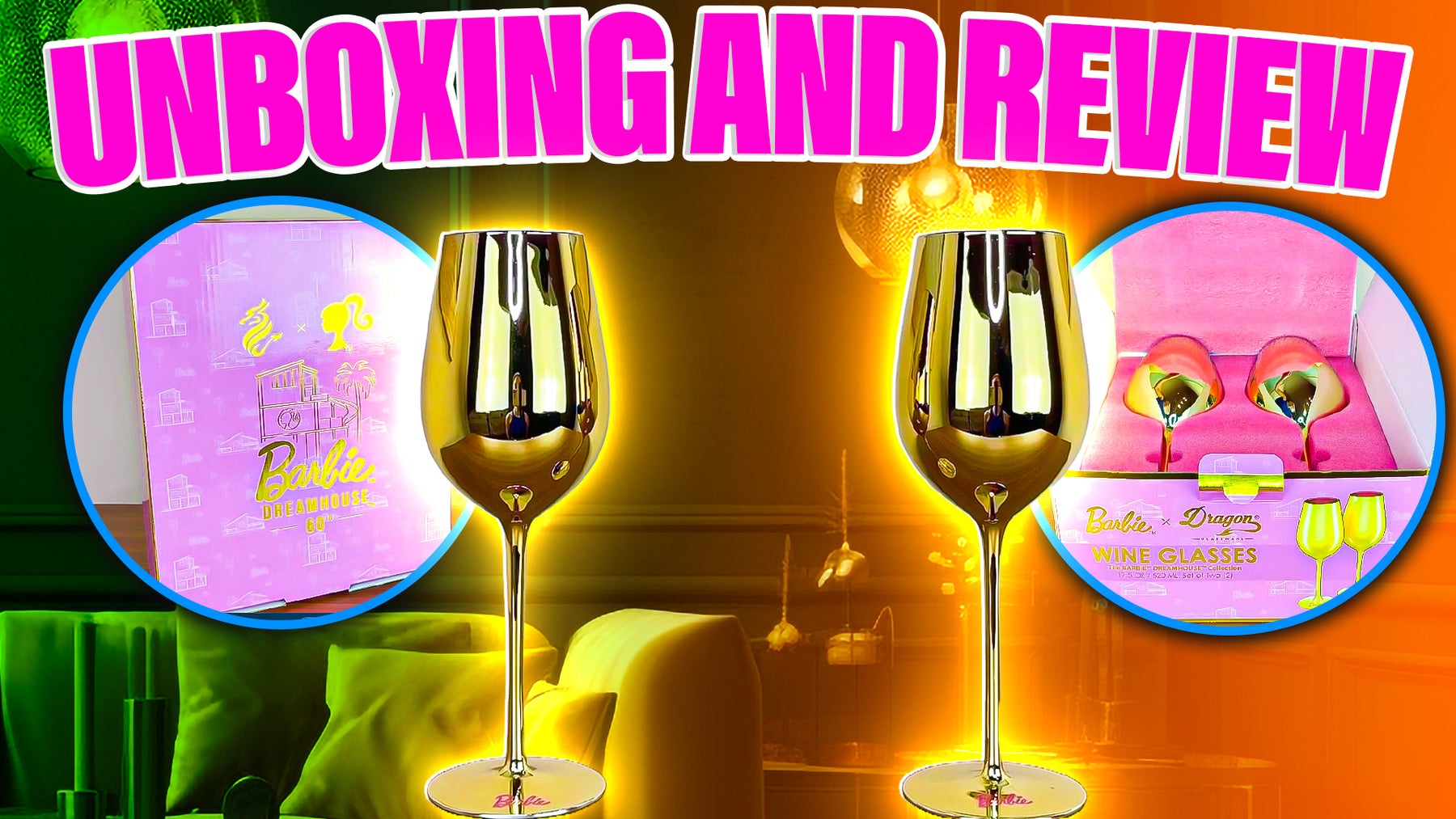 Barbie™ x Dragon Glassware® Dreamhouse™ Wine Glasses | Shop Now ...